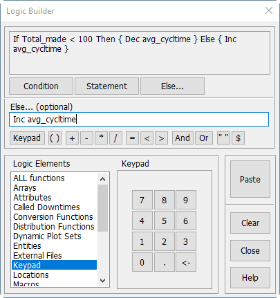Using the Logic Builder