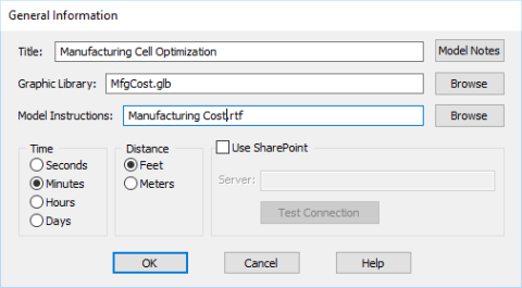 General Information Dialog Box