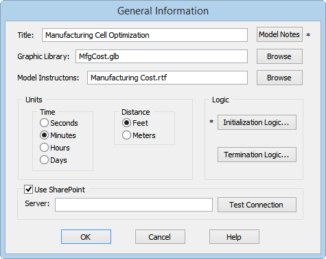 General Information Dialog Box