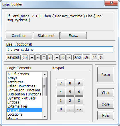 Using the Logic Builder