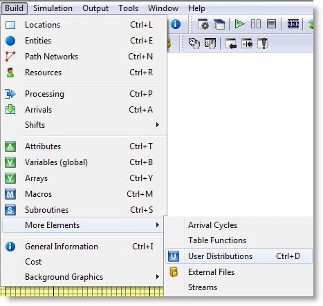 User Defined Distributions