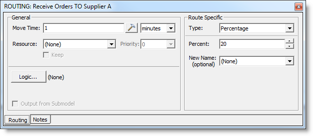 Percentage Routings